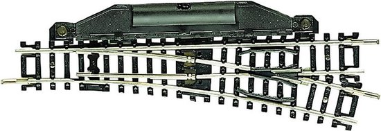 N Fleischmann rails (zonder ballastbed) 22263 Wissel, Elektrisch, Rechts 112.6 mm 15 °... | bol