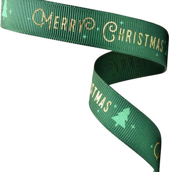 Kerst Lint 16mm (1,6cm) | Luxe Grosgrain Lint Ripsband | Merry ...