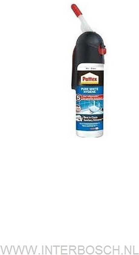 Pattex Silicone Kit - Hs Hygiëne Pure - Wit - 100 ml | bol.com