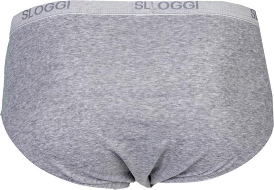 sloggi men Basic Heren Midi slip - 2-pack - Grey Marle - Maat M | bol