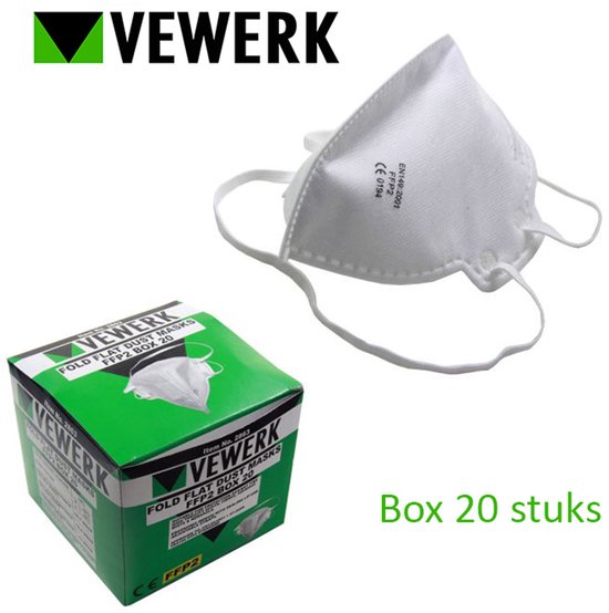 Mondkapjes FFP2 / Stofmaskers FFP2 (box van 20 stuks) | bol