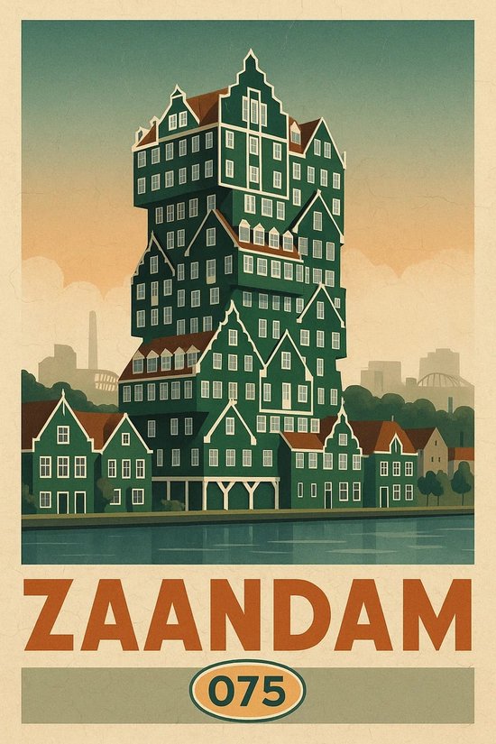 Zaandam Poster - Steden Posters - Nederland - Tekst - Inntel Hotels ...