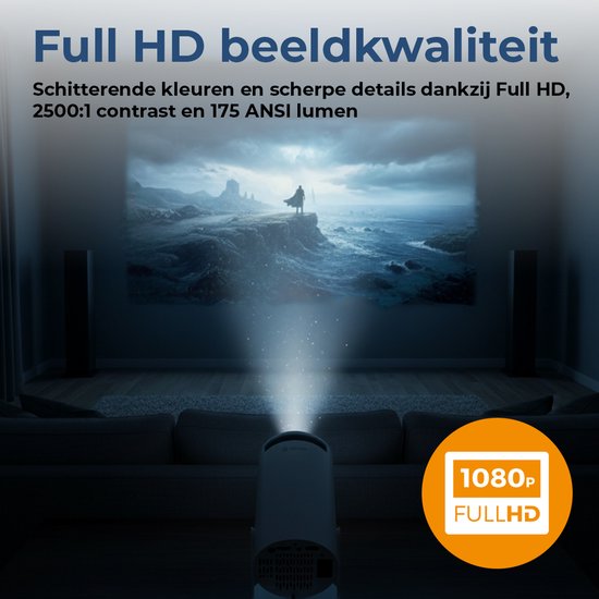 Denver PR-2500 Mini Beamer - Full HD 1080P - Bluetooth - Home Cinema | bol