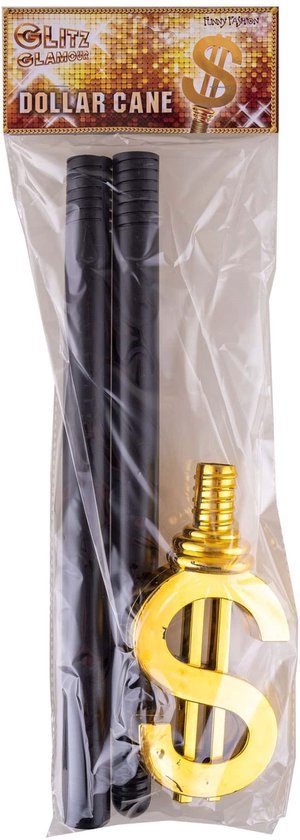 Pimp Wandelstok dollar - Goud | bol