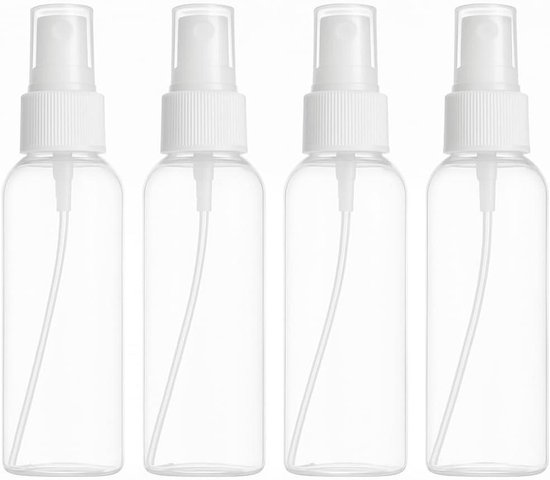 Premium lege spuitfles - 4 stuks - 20 ml - draagbaar - transparant ...