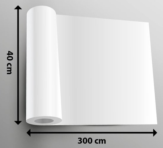 Zelfklevend Whiteboard Mat voor Muur en Meubels - 40 x 300 cm ...