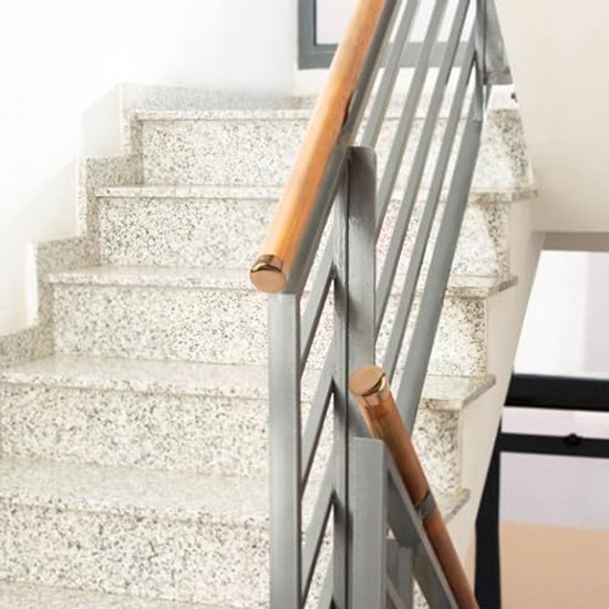 UFURMATE Handrail End Cap, 4pcs Stainless Steel Round Handrail End Caps ...