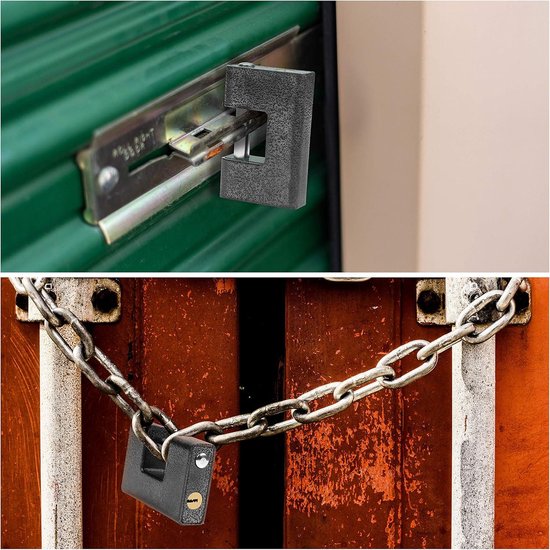 Allecto plus - Zware Kwaliteit Hangslot met Gehard Staal - 4 Sleutels ...