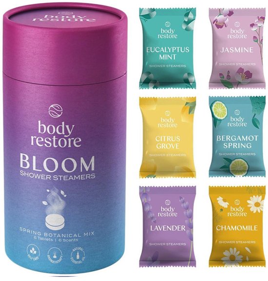 Body Restore Shower Steamers Bloom Mix - Luxe Giftset (6 stuks ...