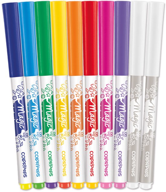 Maped Color'Peps Magic Viltstiften 8 Kleuren + 2 Magic Stiften | bol