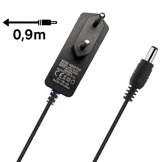 Eletrova® AC Adapter Lader Voeding - 100V-240V DC 12V 1A - Power EU ...