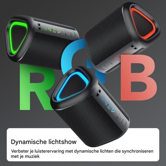 Bluetooth Speaker Draadloos - Draadloze Muziek Box - Krachtige Bas En ...