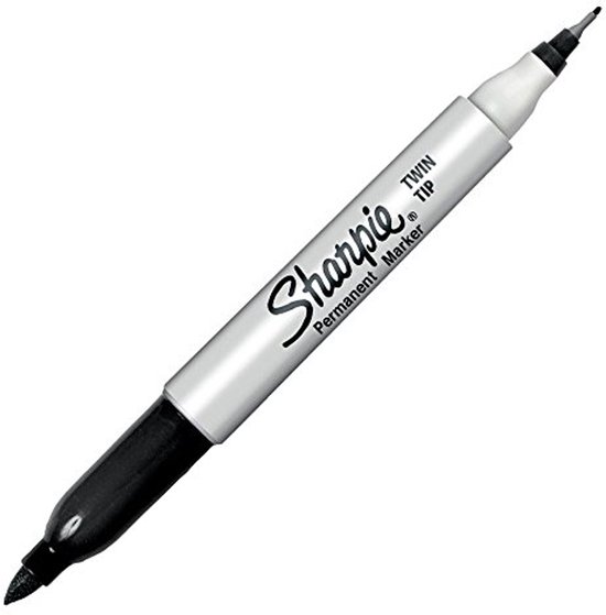 Twin Tip 2-in-1 Ultra Fijn/Fijn Stift - Zwart | bol