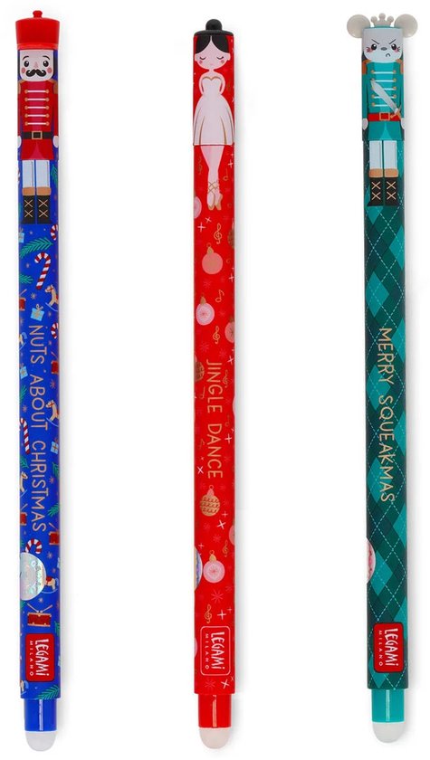 Legami - Coffret de 3 stylos effaçables Casse-Noisette en édition ...