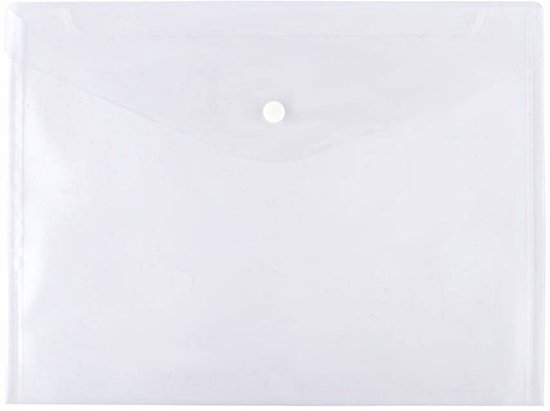 Pochette transparente A4 avec fermeture à pression - Porte-documents | bol