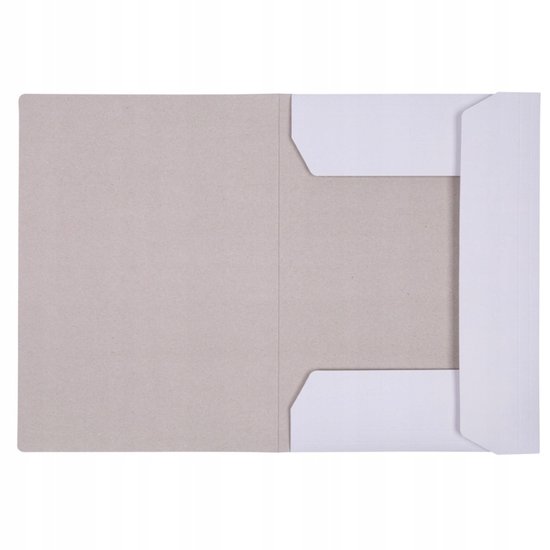 Premium A4 Kartonnen Map met Elastiek, 350gsm, Wit | bol