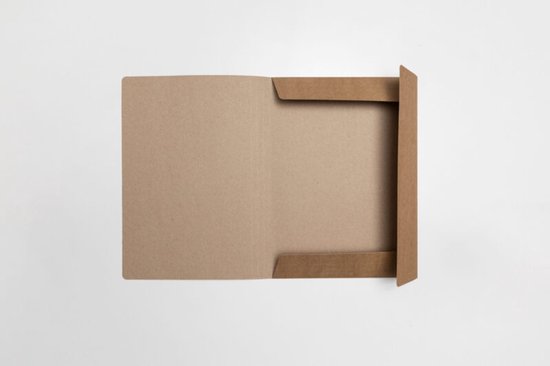 Barbara A4+ Map met Elastiek - Eco Kraft Karton - Wind Design | bol