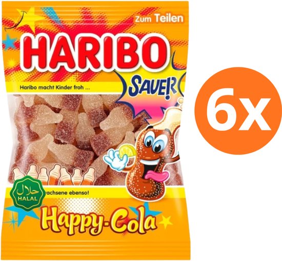 Haribo Happy-Cola Halal – 6 x 100 gram – Halal Snoep | bol