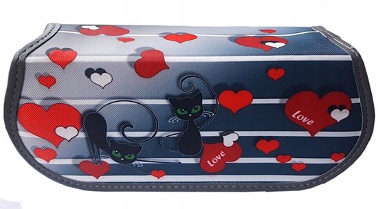 Grote Pennenhouder Koffer met Kattenprint - WAR-545 | bol