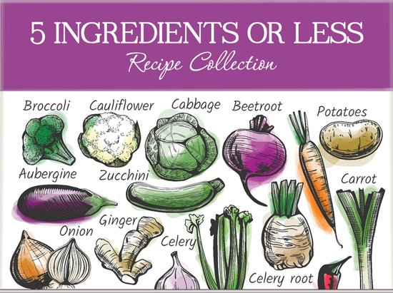 Recipe Card Collection Tin- 5 Ingredients or Less Recipe Card ...