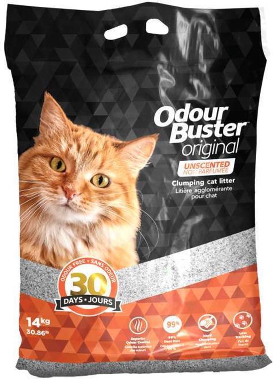 Odour Buster Original Kattenbakvulling - 99,9% stofvrij & parfumvrij ...