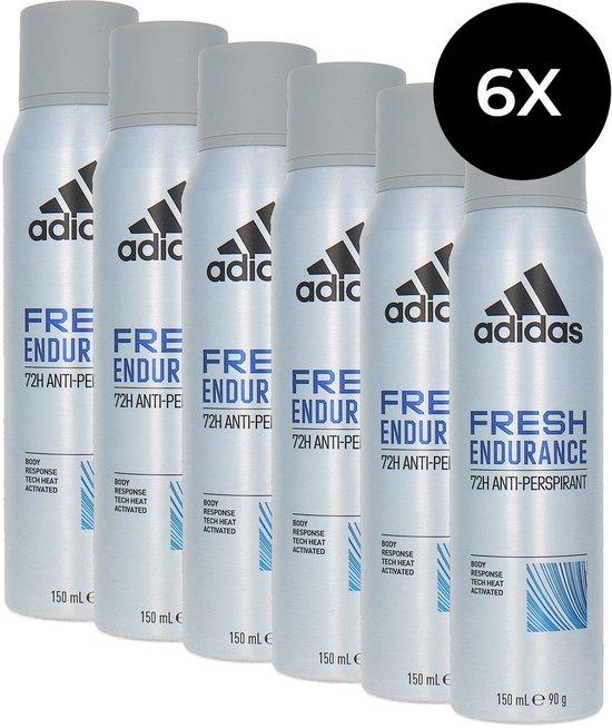 Adidas Fresh Indurance Deodorant Spray - 6 x 150 ml | bol