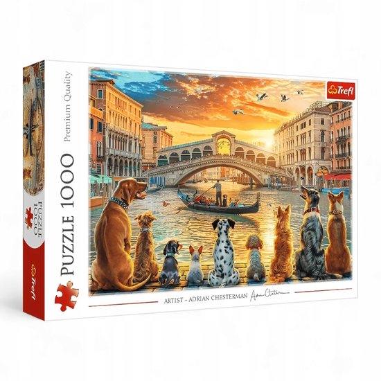 Trefl Puzzel 1000 Stukjes: Honden in Venetië | bol