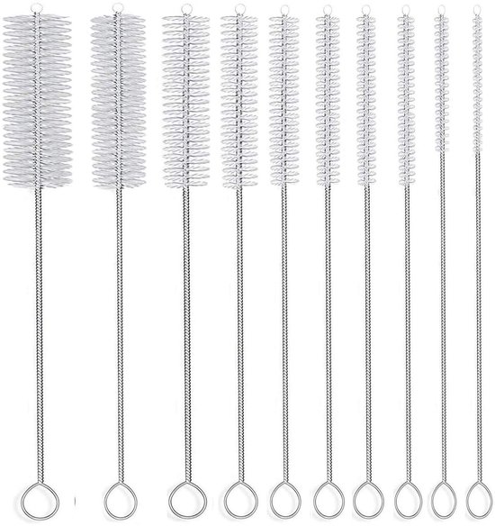 Lange rietborstel, nylon buisborstel 8 inch 10 verschillende diameters ...