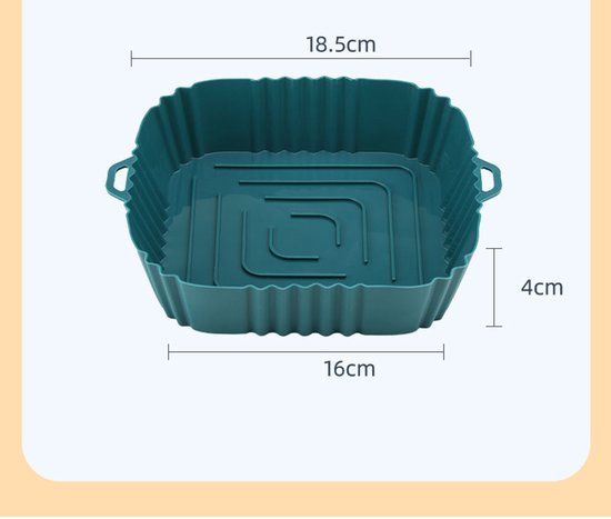 2 stuks Geschikt voor AirFryerSilicone Pot lucht bakpot silicone ...