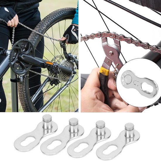 4 Pair Steel Bike Chain Link Quick-Link Bike Chain Speed of 12Speed ...