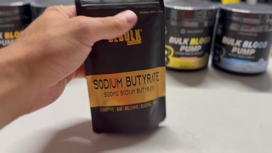 BeBulk Nutrition - Sodium Butyrate- Natriumbutyraat 500 mg 98% - 90 ...