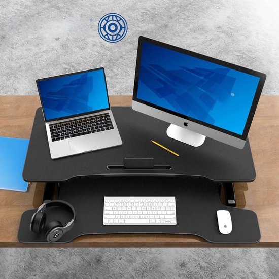 Sta Bureau Verhoger - In Hoogte Verstelbare Desk Converter - Met ...
