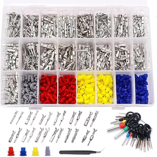 Connector-pins-kit 774 stuks - autostekker pin 1/1,5/1,8/2,2/2,3/2,5/2 ...