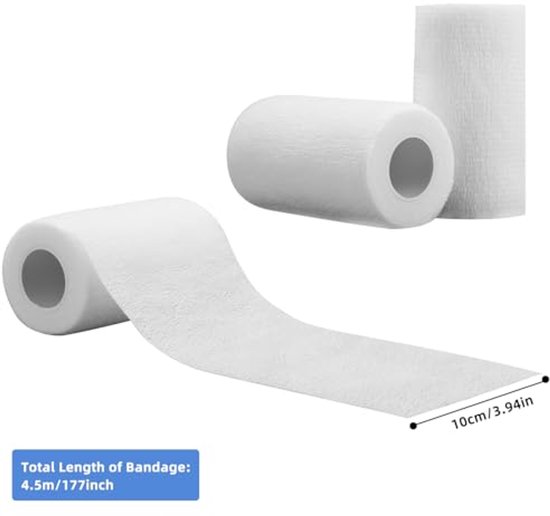 Zelfklevend Verband 10 cm x 4,5 m - Elastisch, Waterdicht en Ideaal ...