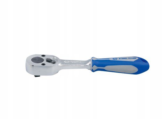 King Tony 1/4" Ratel, 24 tanden, 130 mm, rubberen handgreep | bol