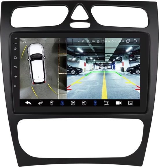 Autoradio met bluetooth - Carplay - Voor Mercedes-Benz C-Klasse / CLK ...