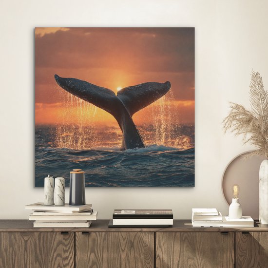 Walvis staart - Water - Zonsondergang | bol