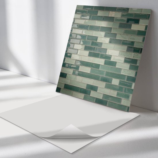 Wallfluent Vinyl Tegels - Mozaïek van Rechthoekige Tegels Vinyl ...