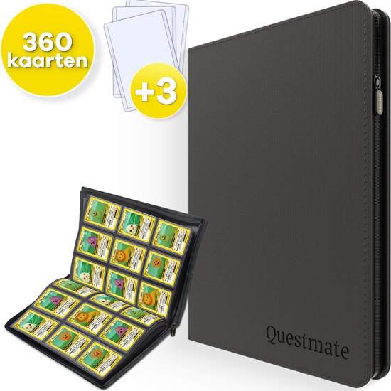 Questmate TCG Verzamelmap - Bewaarmap voor 360 Kaarten - Inclusief Card Sleeves | bol
