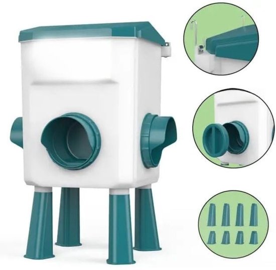 voerbak kip - Voersilo - Feeder - Kippenvoerbak - voerdispenser ...