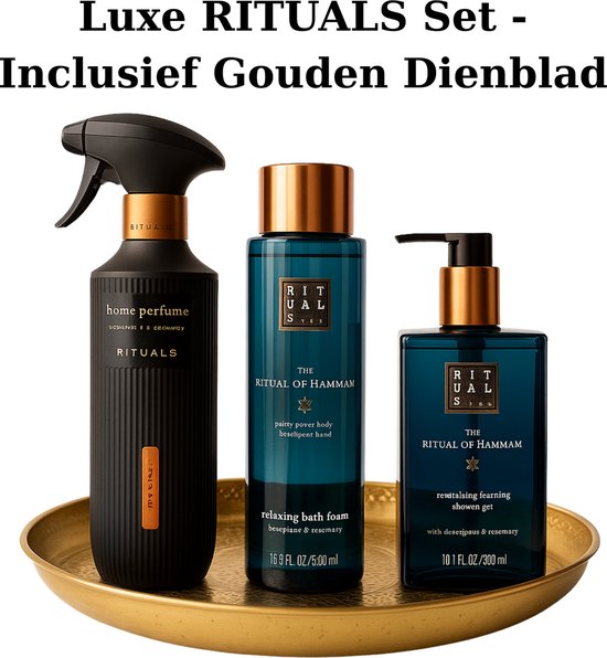 Rituals - Geschenkset - Hammam - Huisparfum 400 ml + Bath Form 500 ml ...