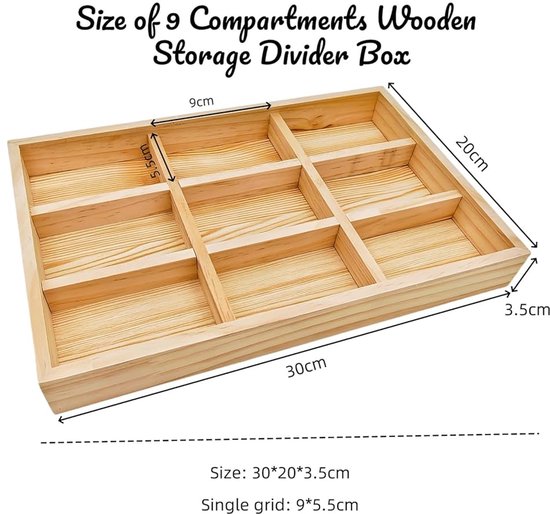 Houten Vitrine Display Box - Ruimtebesparend - 1 stuk - 30 x 20 x 3,5 ...