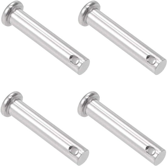 Eengatstift Vergrendelpen 8 mm x 40 mm Plat 304 Roestvrij Staal 4 Stuks ...