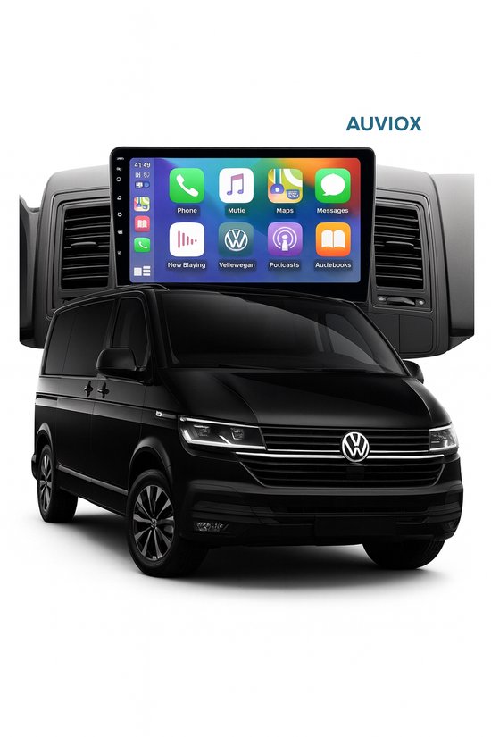 ADIVOX 9 inch Radio - Android 14 - VW Transporter/Multivan T5 - DAB | bol