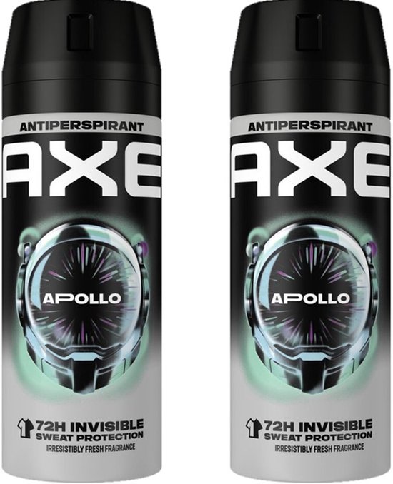 Axe Apollo Anti-Transpirant Deodorant Spray - 2 x 150 ml ...