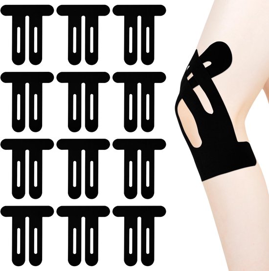 20pcs Pre-Cut Kinesiology Tape for Knees, Waterproof Knee Support ...