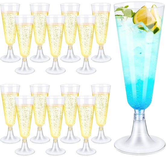 EXCITAT 30 stuks - Champagneglazen - Heldere champagneglazen ...