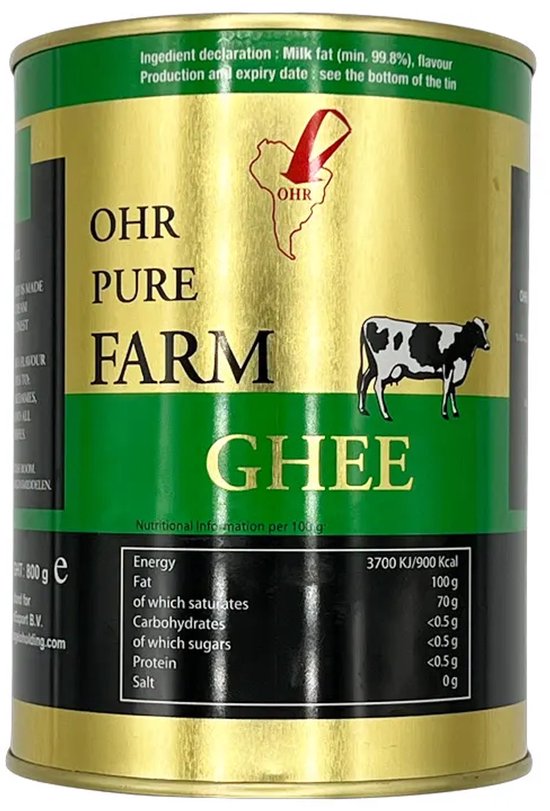 OHR | Pure Farm Butter Ghee | 800 gram | bol