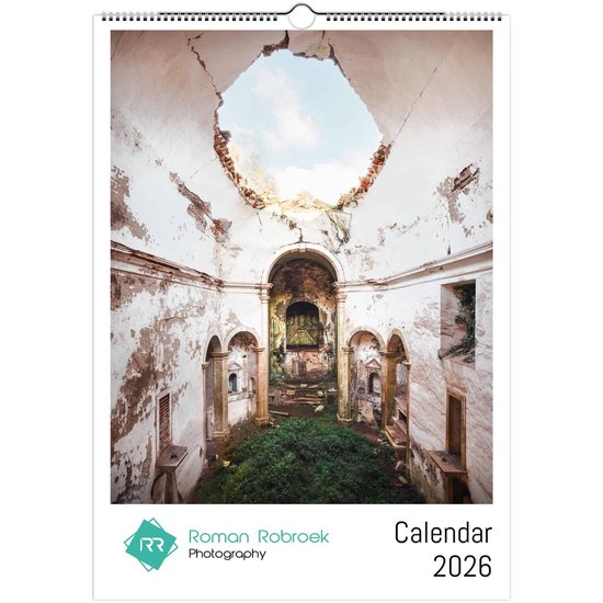 Bâtiments abandonnés - Calendrier 2026 - Roman Robroek - A4 - 13 pages ...