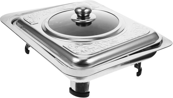 Plat de buffet en acier inoxydable pour une présentation parfaite des ...